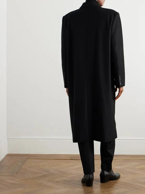 NILI LOTAN Double-breasted Wool-blend Coat