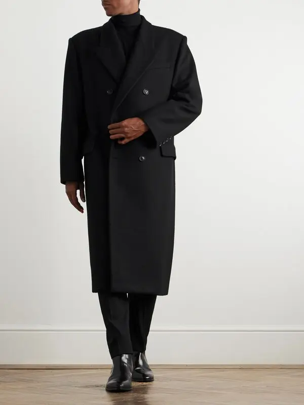 NILI LOTAN Double-breasted Wool-blend Coat