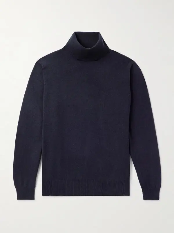 Loro Piana Baby Cashmere Rollneck Sweater - Blue