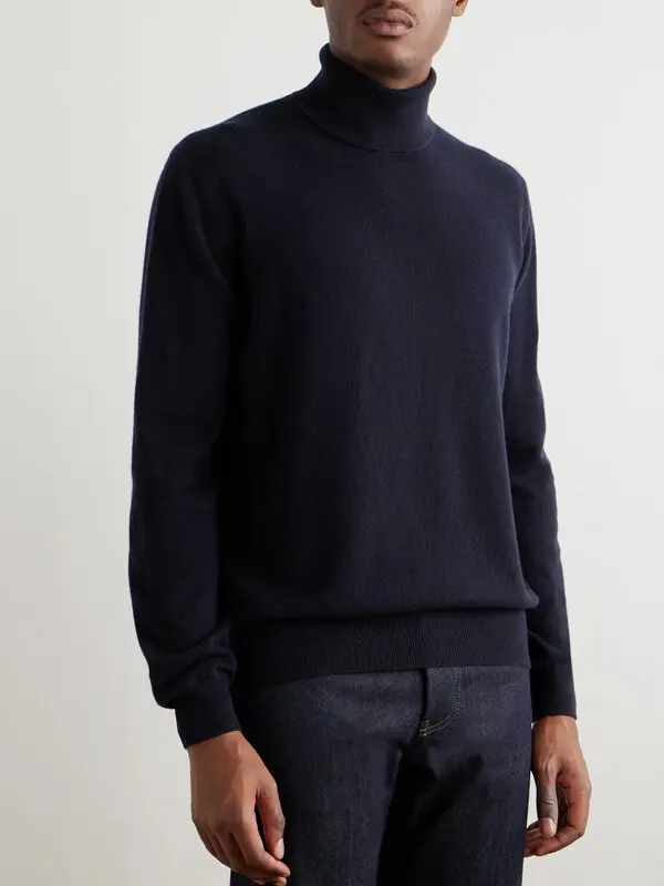 Loro Piana Baby Cashmere Rollneck Sweater - Blue