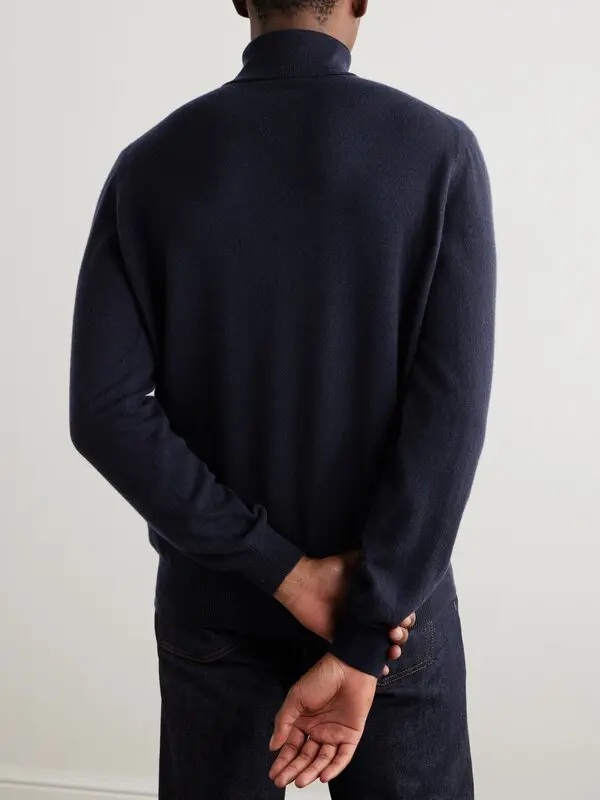 Loro Piana Baby Cashmere Rollneck Sweater - Blue