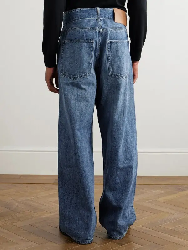JIL SANDER Wide-leg Belted Jeans