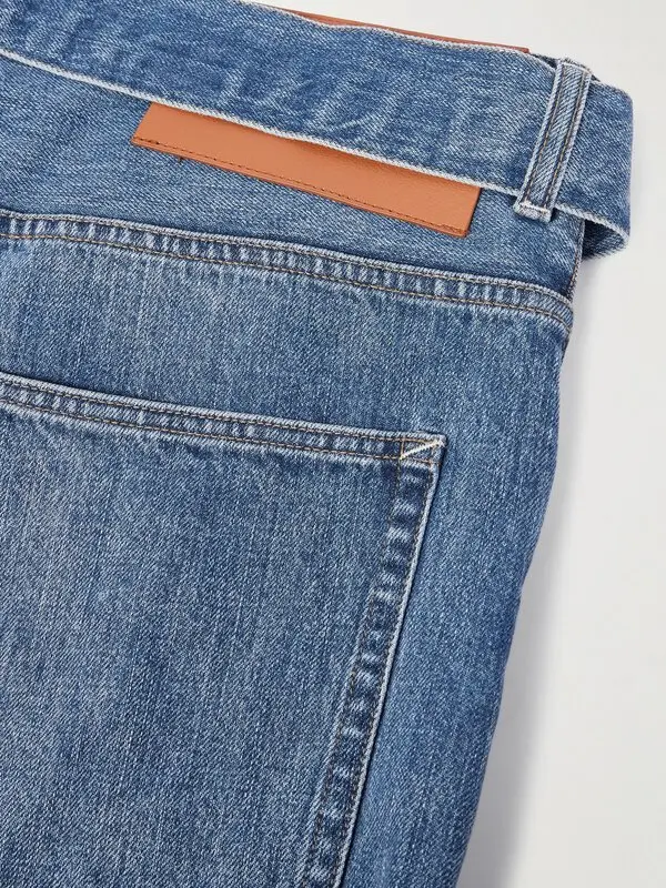 JIL SANDER Wide-leg Belted Jeans