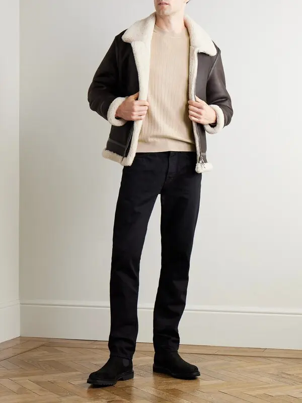 Loro Piana Riva Valdobbia Ribbed Virgin Wool Sweater