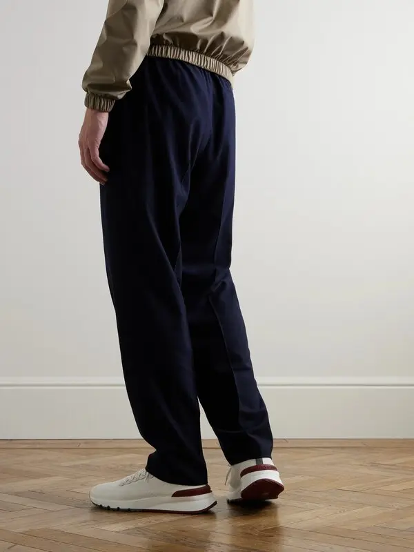 Loro Piana Gaspard Tapered Virgin Wool And Cashmere-blend Trousers