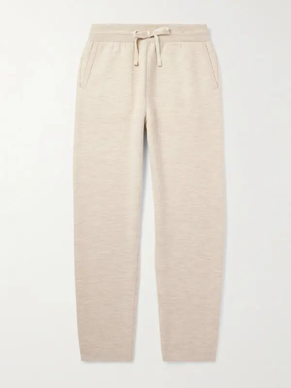 Loro Piana Sassiglioni Straight-leg Wool Sweatpants