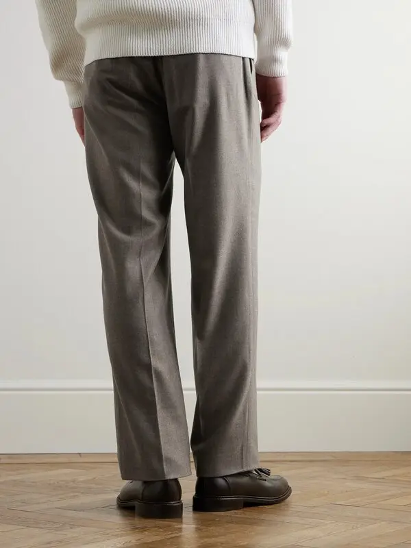 Loro Piana Jacey Straight-leg Virgin Wool Trousers