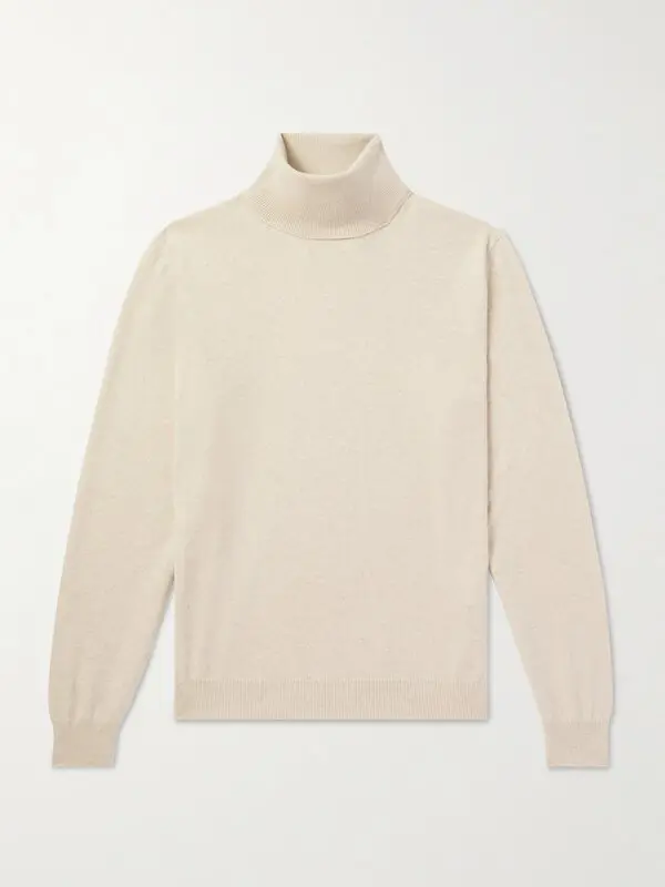 Loro Piana Arona Cashmere Rollneck Sweater - Neutrals