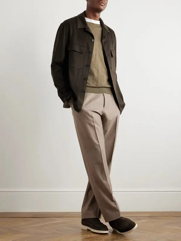 Loro Piana Wish® Virgin Wool Sweater - Brown