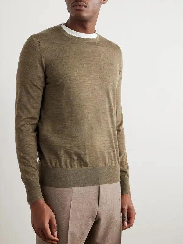 Loro Piana Wish® Virgin Wool Sweater - Brown