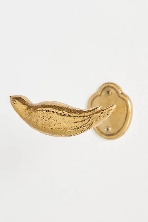 Anthropologie Verne Bird Tieback In Brass