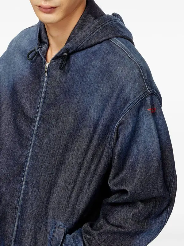 DIESEL Hooded Denim Jacket