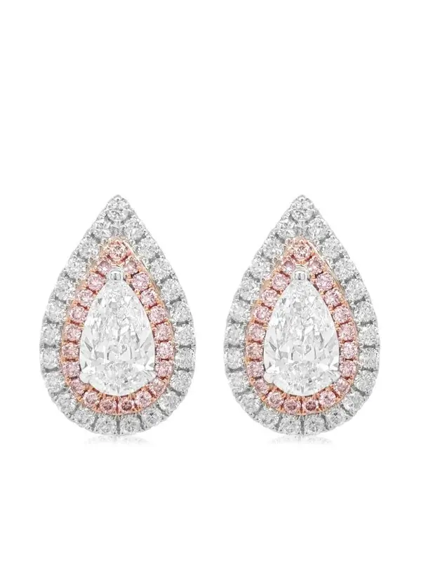 HYT JEWELRY 18kt White Gold Diamond Earrings - Silver