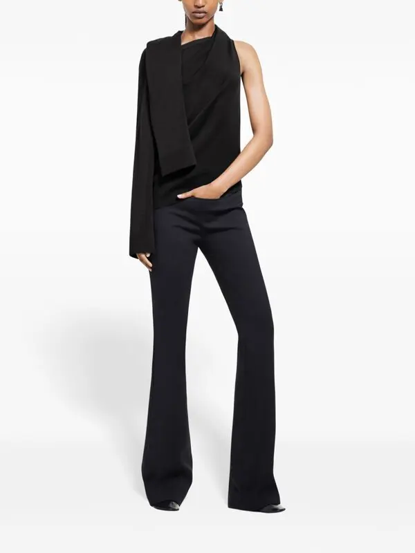 COURREGES Off-shoulder Knitted Top - Black