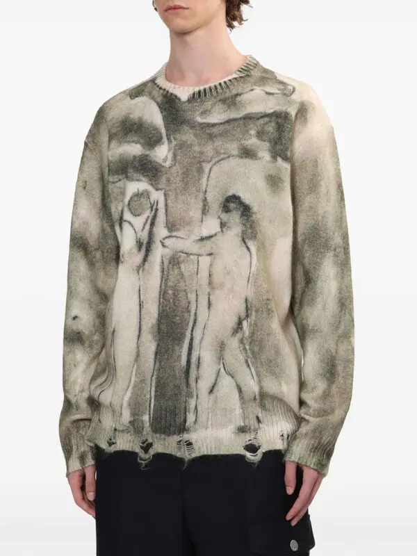 SONG FOR THE MUTE Digital-print Sweater