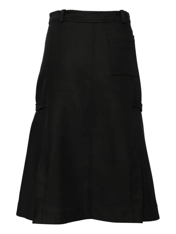 3.1 Phillip Lim Godet Utility Skirt - Black