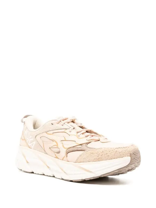 HOKA® Clifton L Suede Trainers - Neutrals