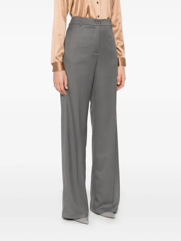 BLANCA VITA Straight-leg Flannel Trousers