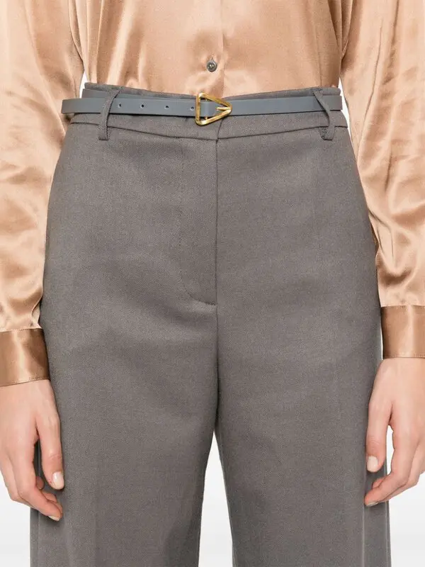 BLANCA VITA Straight-leg Flannel Trousers