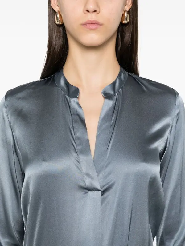 BLANCA VITA Satin Blouse