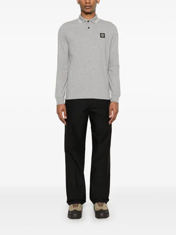 Stone Island Long-sleeve Polo Shirt