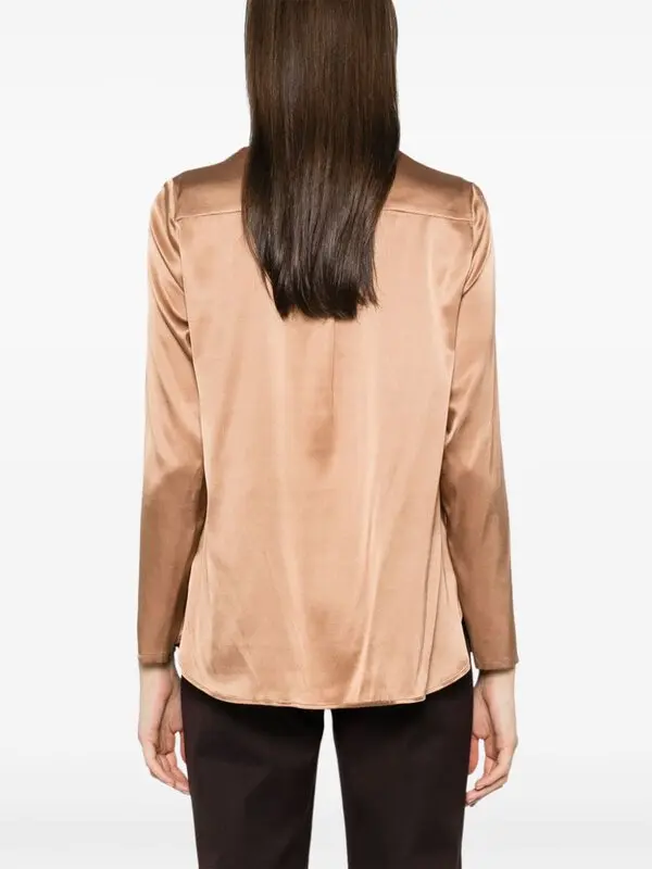 BLANCA VITA Satin Blouse