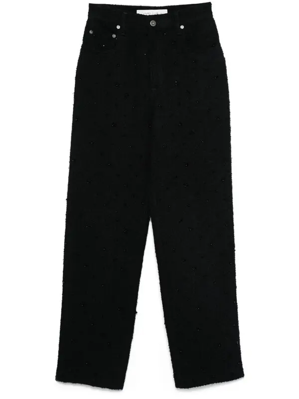 GOLDEN GOOSE Crystal-embellished Straight Leg Trousers