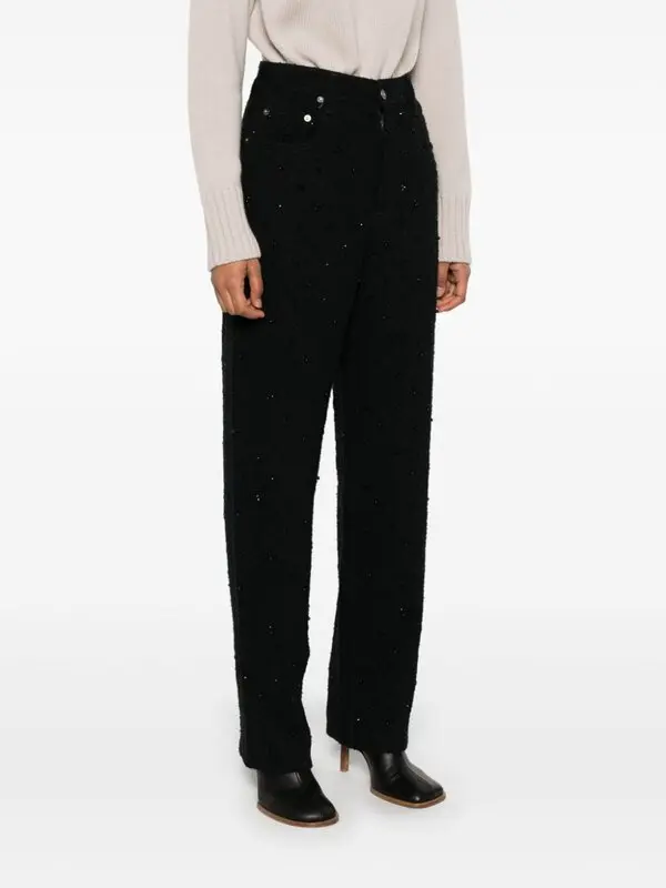 GOLDEN GOOSE Crystal-embellished Straight Leg Trousers