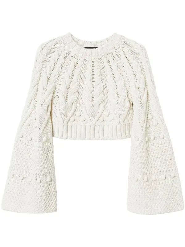 TWINSET Wool Cropped Sweater
