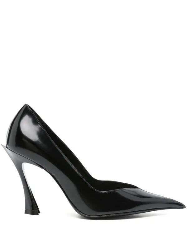 MUGLER 95mm Fang Pumps - Black