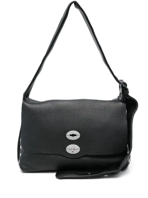 ZANELLATO Medium Postina Shoulder Bag - Black