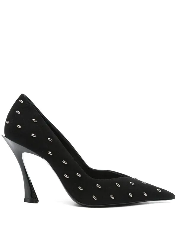MUGLER 95mm Fang Pumps - Black