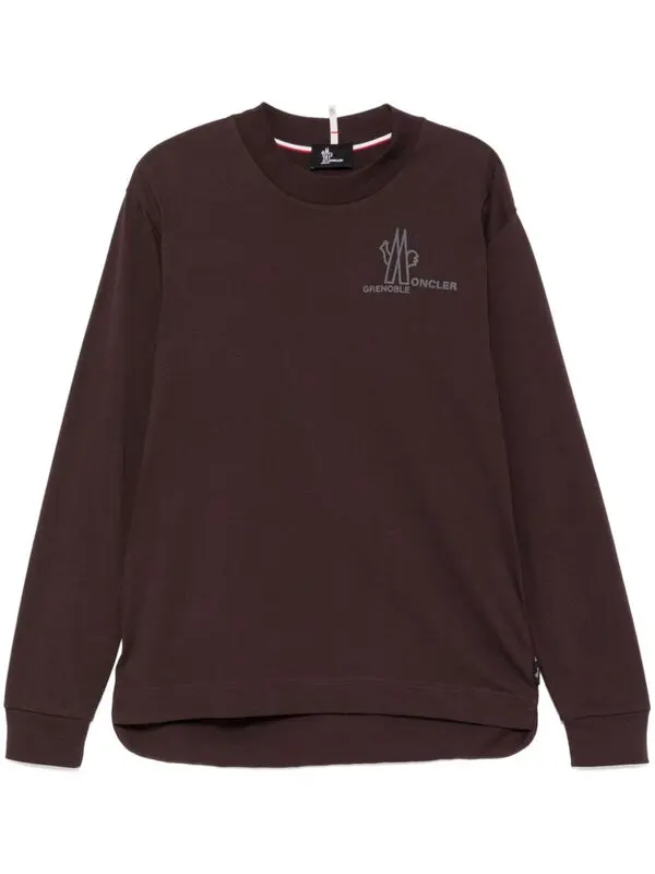Moncler Logo-printed T-shirt - Brown