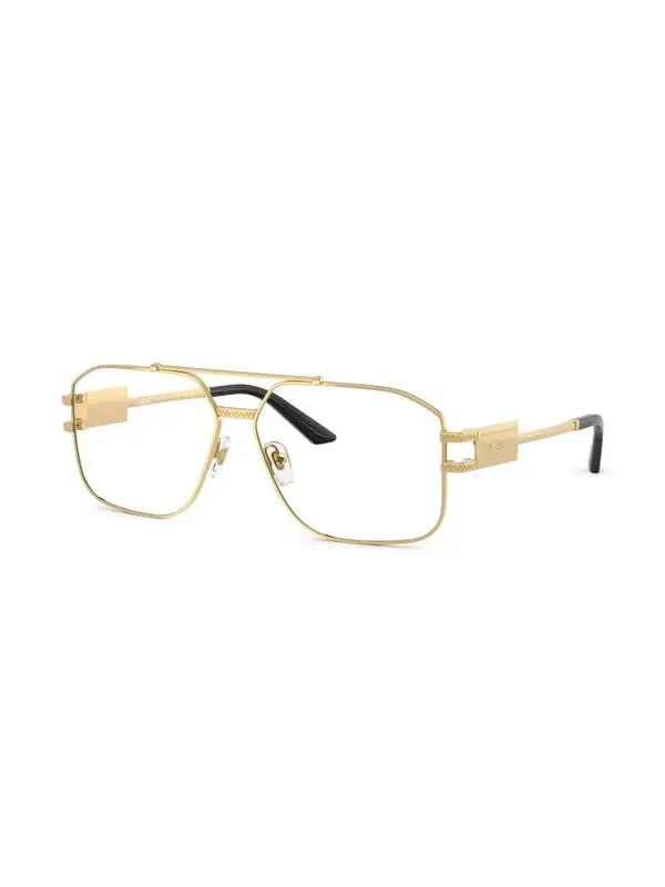 Versace Pilot Frame Glasses - Gold
