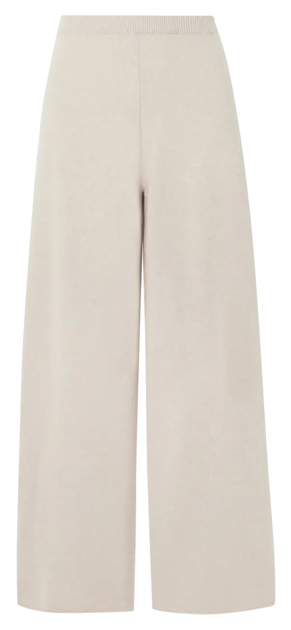 Skin Payton Cashmere Wide-leg Pants - Cream