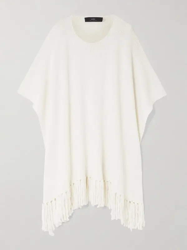 Arch4 Jules Fringed Cashmere Poncho