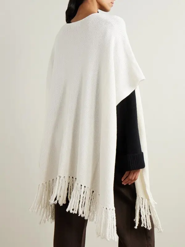 Arch4 Jules Fringed Cashmere Poncho