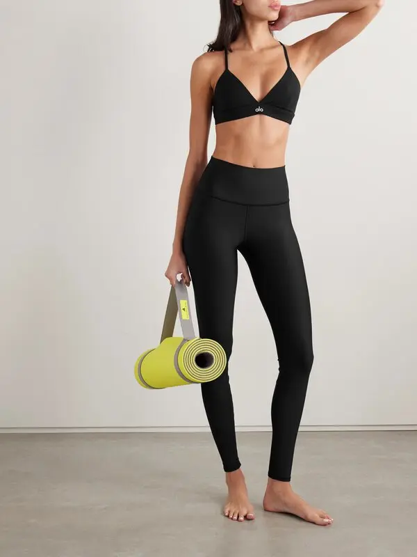 Alo Yoga Airbrush Splendor Sports Bra In Black - 39% Off