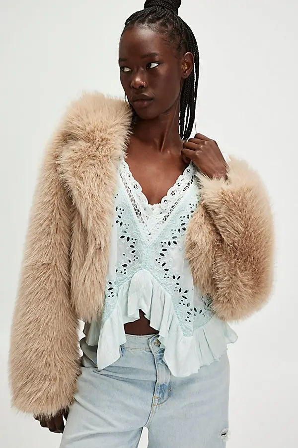 Free People Sensual Cassidy Cutwork Top