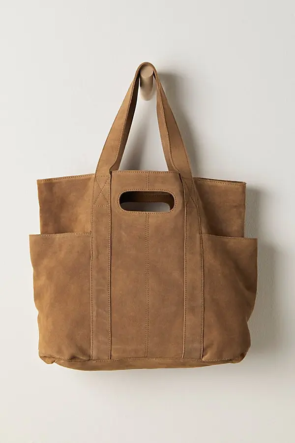 Free People Suede Caravan Tote Bag