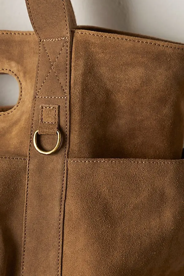 Free People Suede Caravan Tote Bag