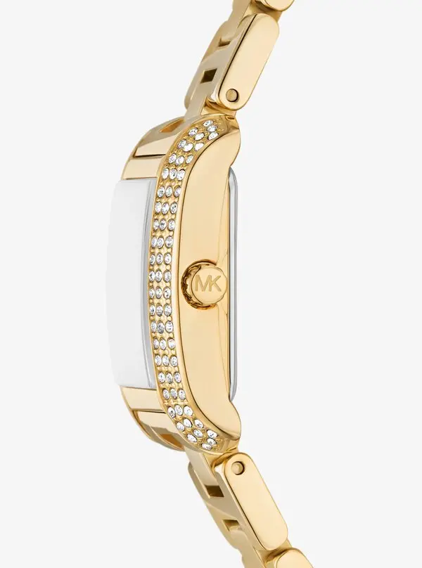 Michael Kors Mini Emery Pavé -tone Watch In By - Gold