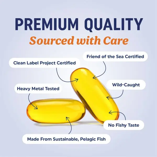 MAV NUTRITION Triple Strength Omega 3 Fish Oil Softgels