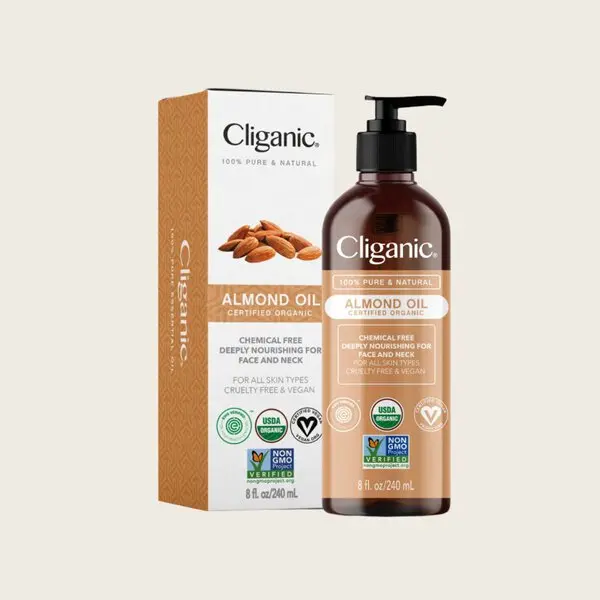 CLIGANIC Organic Almond Oil - No Color