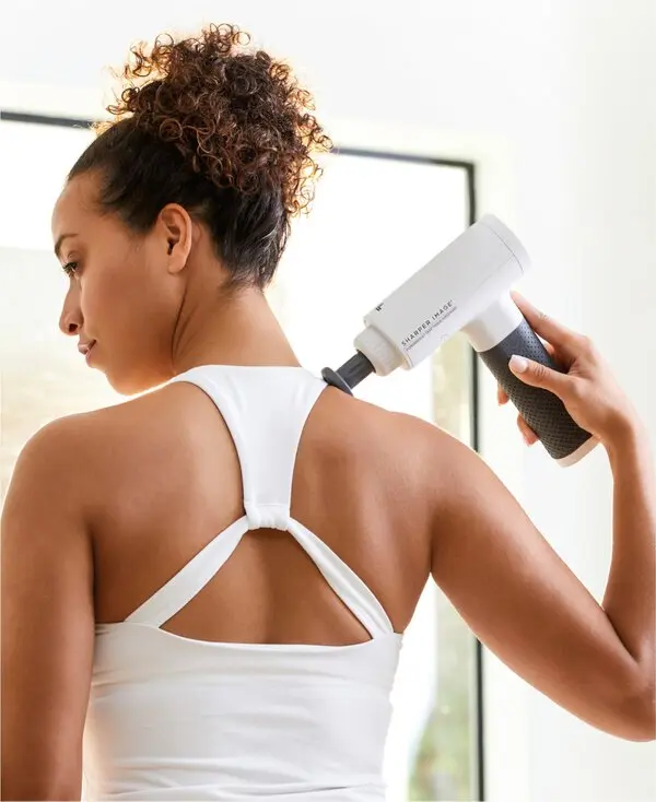 SHARPER IMAGE Powerboost Deep Tissue Percussion Massager Version 3 - White