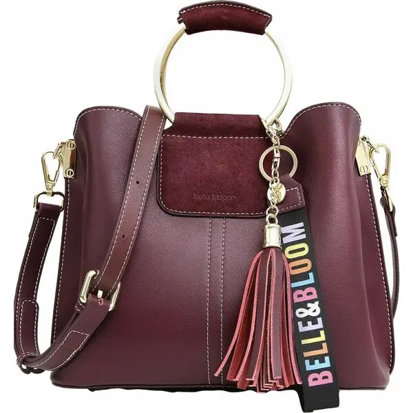 BELLE & BLOOM Twilight Leather Crossbody Bag - Merlot