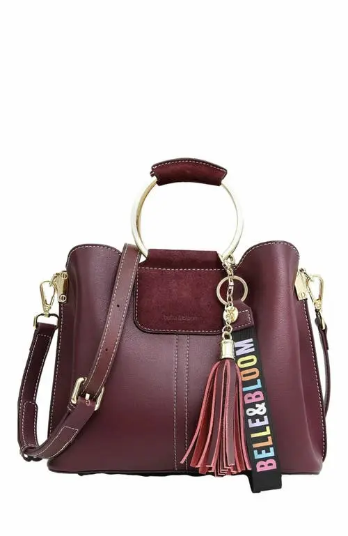 BELLE & BLOOM Twilight Leather Crossbody Bag - Merlot