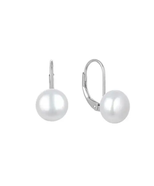 DONATELLO GIAN Sterling Pearl Lever-back Earrings