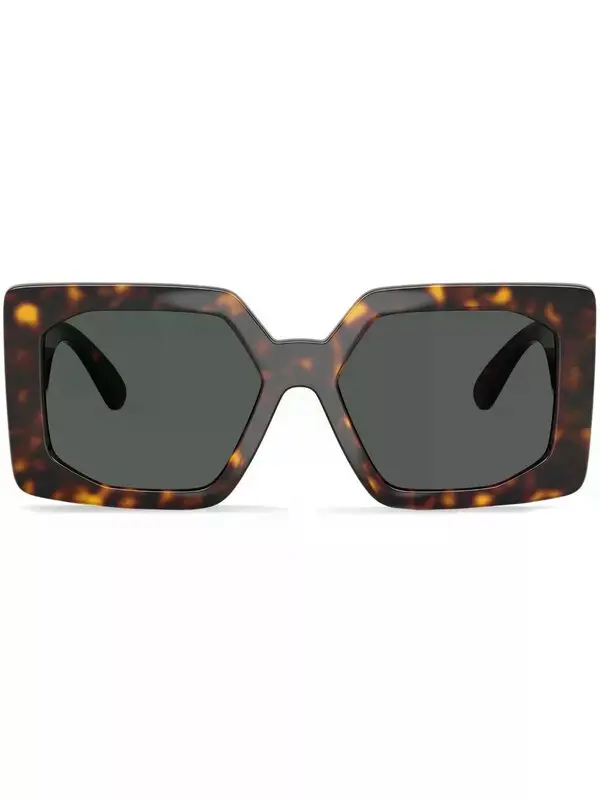 Versace Geometric Frame Sunglasses
