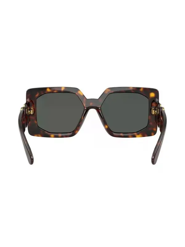 Versace Geometric Frame Sunglasses